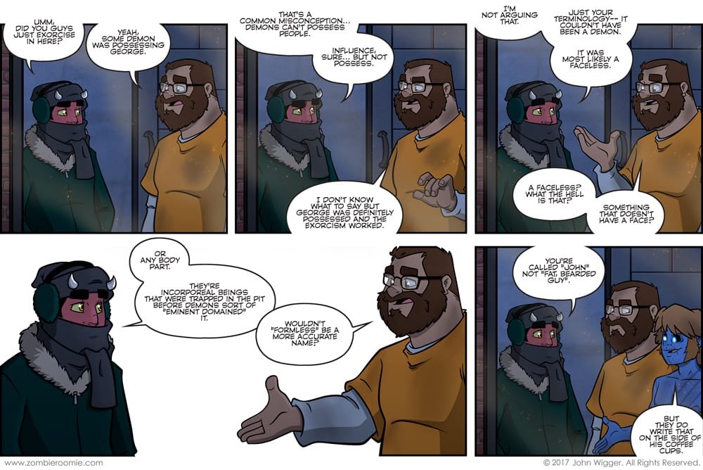 Faceless – end – Zombie Roomie