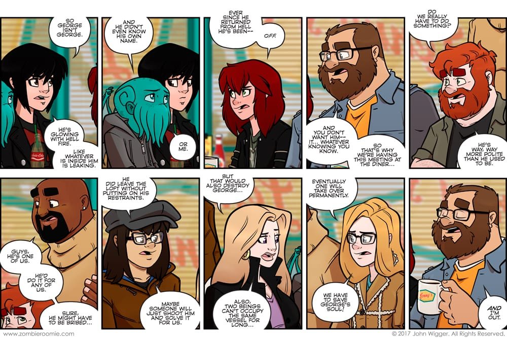 Faceless – part 3 – Zombie Roomie