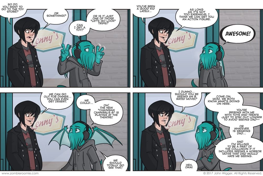 Faceless – part 5 – Zombie Roomie