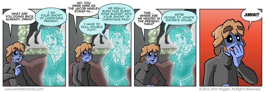 Scrooged – part 3 – Zombie Roomie