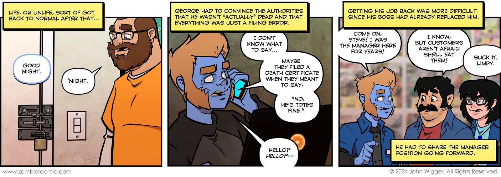 Suck it, Limpy – Zombie Roomie